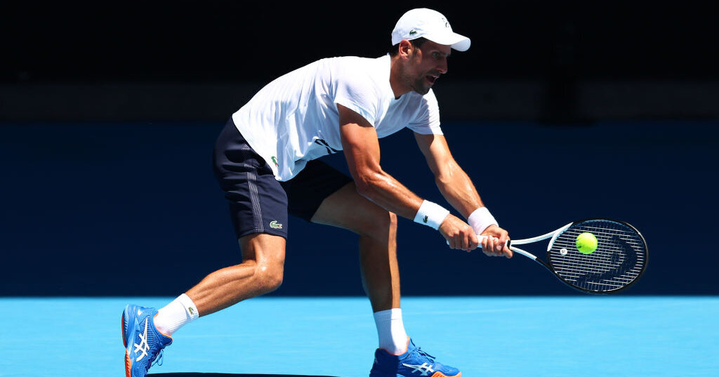 Australian Open: Big shock - Djokovic breaks off training match against ...