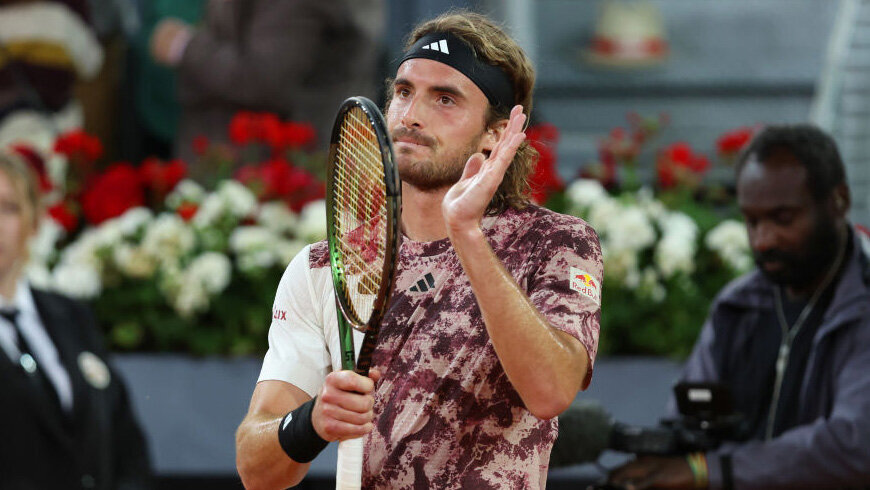 ATP Masters Madrid: Stefanos Tsitsipas und die boxferne Platzhälfte · tennisnet.com