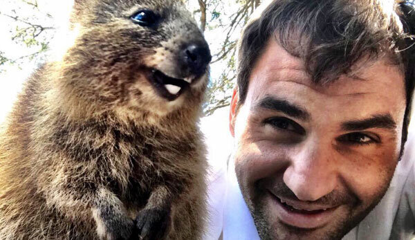 Roger Federer: Pelzige Freundschaft · tennisnet.com