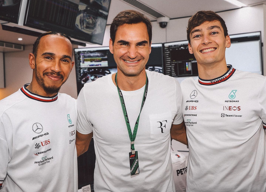 ATP: Roger Federer paid his respects to the Formula 1 circus ...