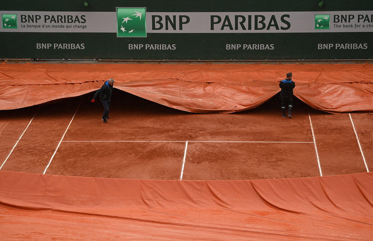Verletzungen bei den French Open: Neue Pläne für die Plane? · tennisnet.com