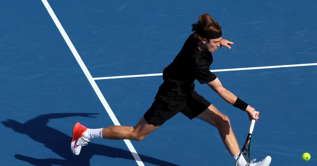ATP Dubai: Andrey Rublev after defeating Filip Krajinovic in round two ...