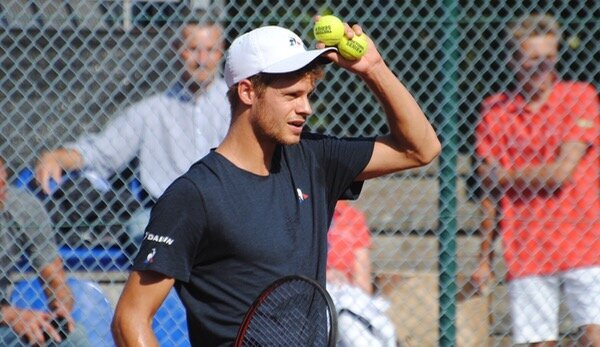 Yannick Hanfmann steht im Finale des ATP Challengers in Braunschweig ...