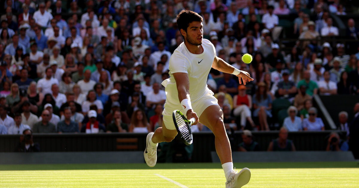 Wimbledon: Carlos Alcaraz beats Rune - and is in the semifinals for the ...