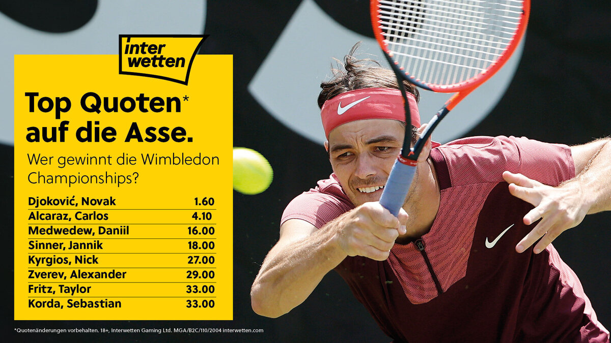 Der interwetten-Favoritencheck für Wimbledon 2023 · tennisnet.com